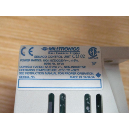 Milltronics CU 02 Senaco Control Unit CU02 - New No Box