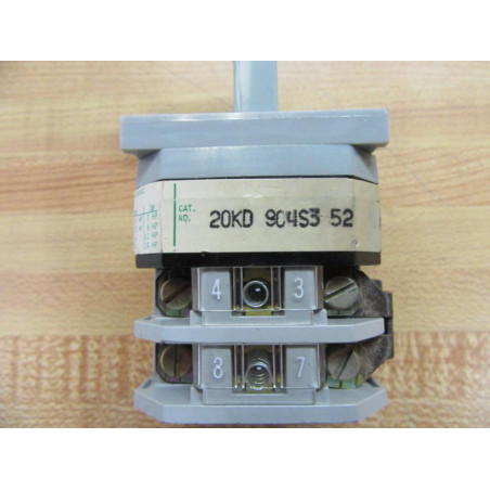 Electro Switch 20KD-904S3-52 Selector Switch - New No Box