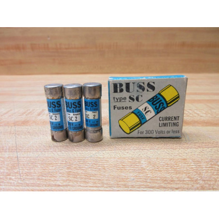 Buss SC-2 Bussmann Fuse Cross Ref 1CP22 (Pack of 3)