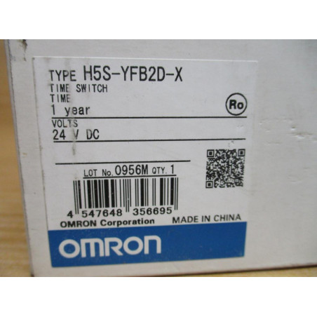 Omron H5S-YFB2D-X Time Switch H5SYFB2DX