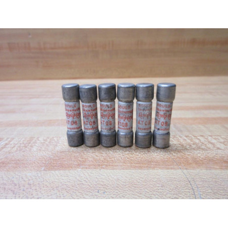 Gould Shawmut Ferraz Mersen ATQ8 Fuse Cross Ref 4ZCN6 (Pack of 6) - New ...