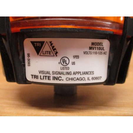 Tri Lite MV110UL Signaling Beacon Amber - New No Box