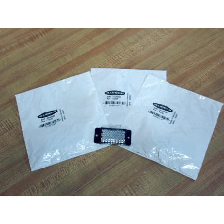 Banner BRT-35x20AB Rectangular Retroreflective Target 75147 (Pack of 3)