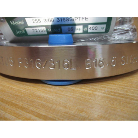 John C. Ernst 255 3.00 316SSPTFE Sight Flow Indicator - New No Box