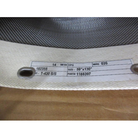 Rotex 1188397 Stainless Steel Sifter Screen 182385