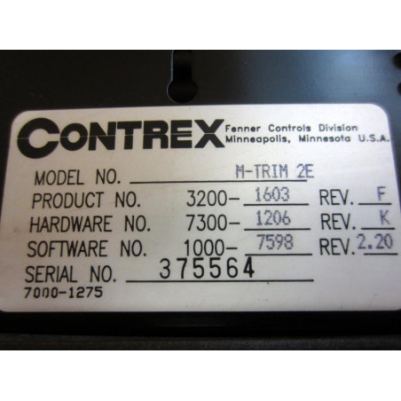 Fenner Contrex M-TRIM 2E Motor Speed Controller MTRIM2E EnclosureKeypad ...