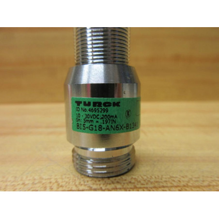 Turck B15-G18-AN6X-B1341 Proximity Switch 4695299 - New No Box