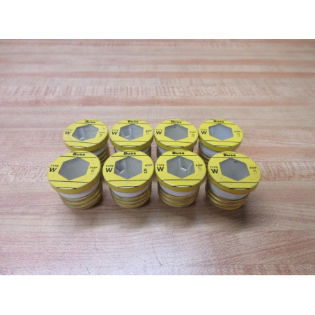 Buss W-5 Bussmann Plug Fuse Cross Ref 1DC12 (Pack of 4) - New No Box