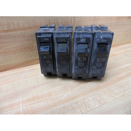 General Electric THQL 1120 20A Circuit Breaker TQL-AC (Pack of 4) - Used