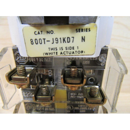Allen Bradley 800T-J91KD7C Selector Switch - Used