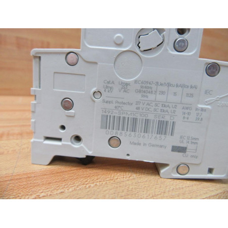 Allen Bradley 1492-SPM1C100 Circuit Breaker 10 Amp 1492SPM1C100 - New ...