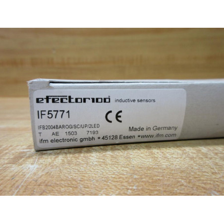 IFM Efector IFB2004BAROGSCUP2LED Inductive Sensor IF5771