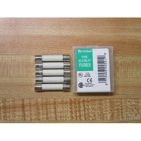 Littelfuse 0326.750VXP Fuse Cross Ref 5LAZ7, 326 White (Pack of 5)