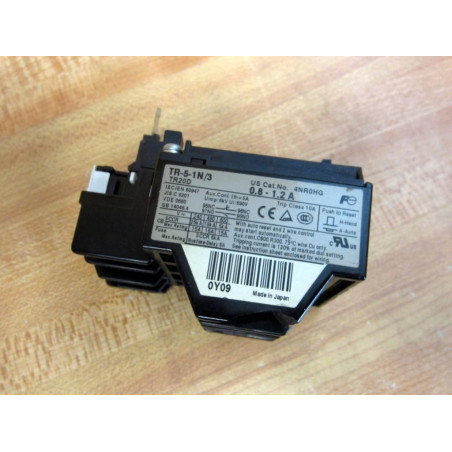 Fuji Electric TR-5-1N3 Thermal Overload Relay TR51N3 0.8 - 1.2A - Used