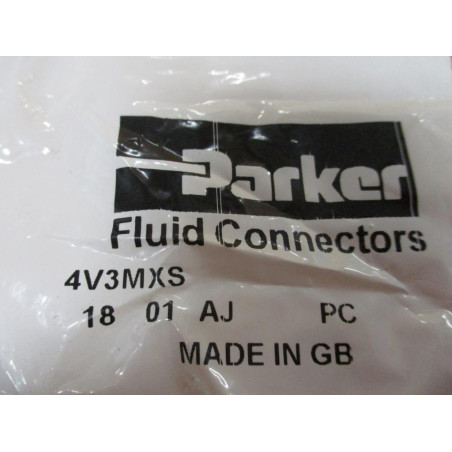 Parker 4V3MXS 37° Flare, Tube x BSPT 45° Elbow