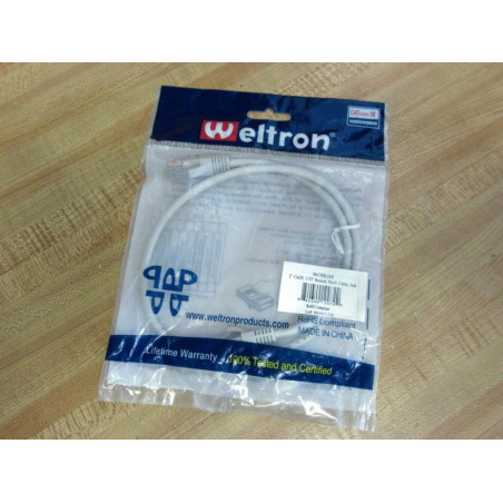 Weltron 90-C5EB-2AH 2' Cat5E UTP Booted Patch Cable 90C5EB2AH