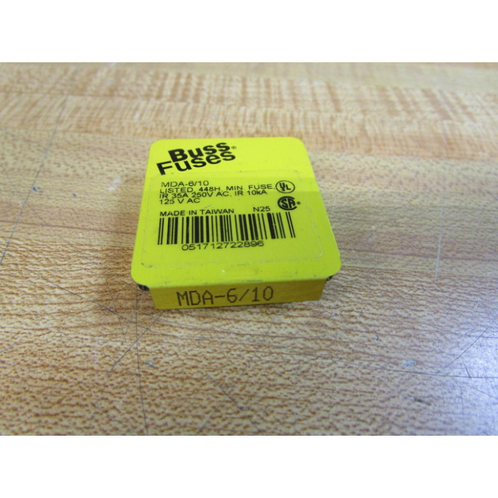 Buss MDA-610 Bussmann Fuse Cross Ref 1CM16 Gray (Pack of 10)