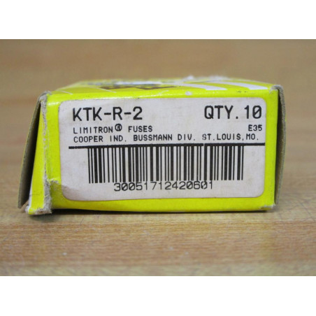 Buss KTK-R-2 Bussmann Fuse Cross Ref 4XC21 (Pack of 10)