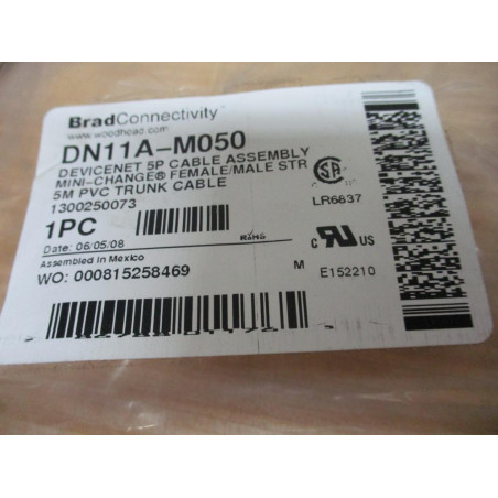 Brad Harrison DN11A-M050 DeviceNet Cable DN11AM050