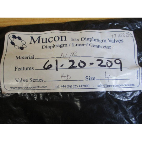 Mucon 80524001B Iris Diaphragm Replacement Kit AD