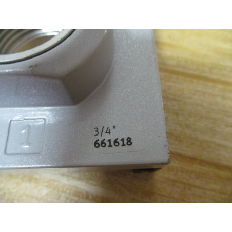 Festo 661618 Threaded Connection Plate MS6-LRB-AGE-L - New No Box