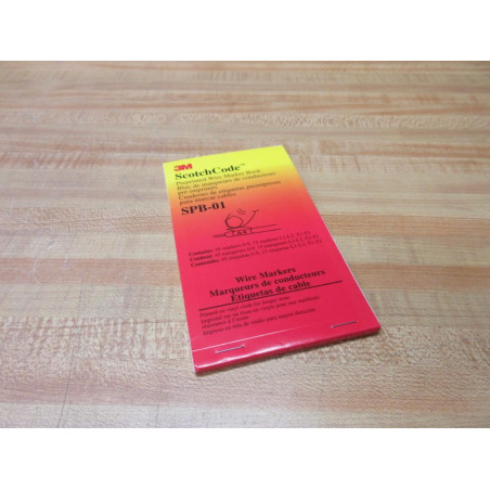 3M SPB-01 ScotchCode Preprinted Wire Markers SPB01 - New No Box
