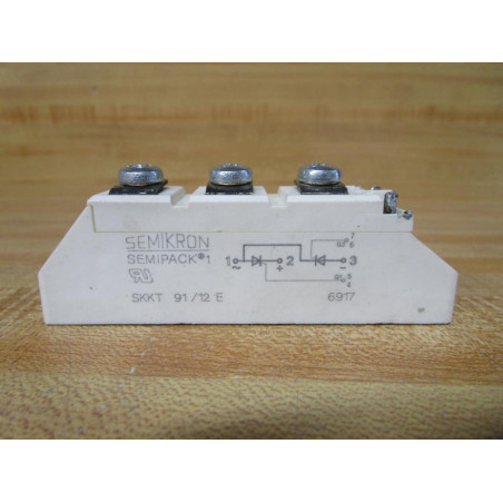 Semikron SKKT 9112 E Semipack Power Module SKKT9112E - Used