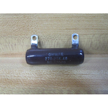 Ohmite 270-25K-40 Resistor 27025K40 25 Watts 50 Ohms (Pack of 3) - New ...