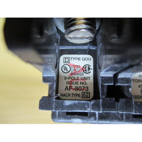 Square D QOU-330 Circuit Breaker 41892 3P 30A - Used