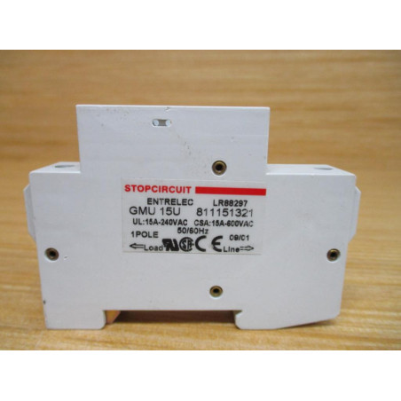 ABB GMU15U Entrelic Stopcircuit 15A Circuit Breaker - New No Box