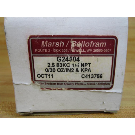 Marsh Bellofram G24504 Gauge