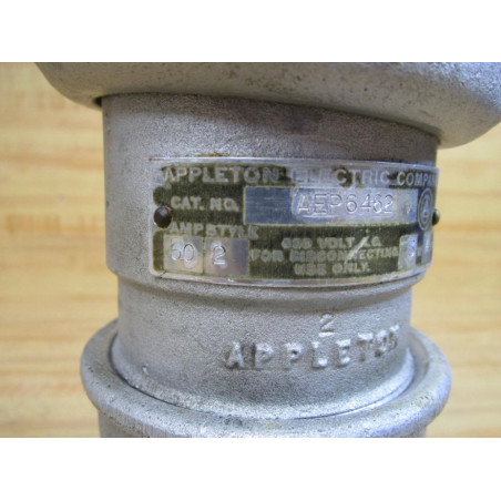 Appleton AEP6462 Emerson Plug Chipped Rubber Boot - Used