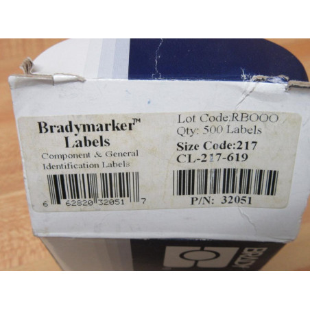 Brady CL-217-619 Identification Label 32051 34 Roll - Used
