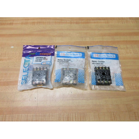 Selecta Switch SR-67083A-BG Relay Socket DS-8 (Pack of 3)
