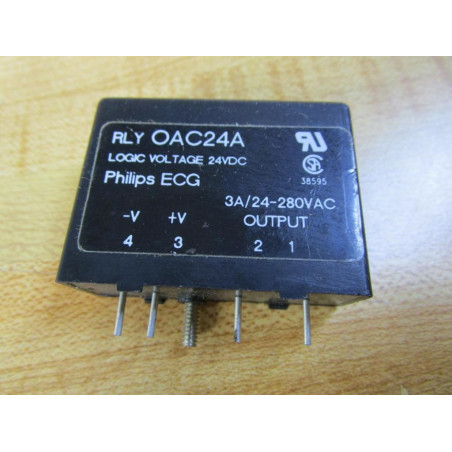 Phillips ECG Components RLY-OAC24A Relay RLYOAC24A - Used