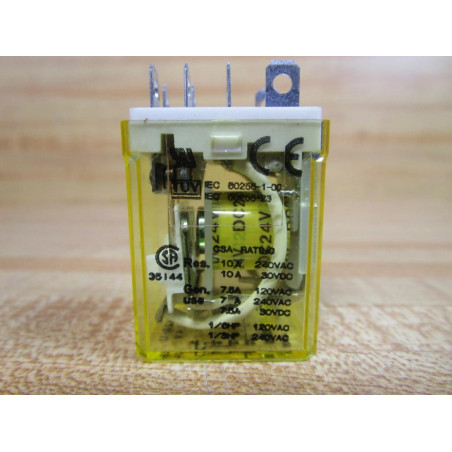 IDEC RH2B-U-DC24V Relay RH2B-U-24V DC 24VDC (Pack of 3) - New No Box
