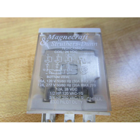 Struthers Dunn 783XCXM4L-24VDC Magnecraft Relay 783XCXM4L - New No Box