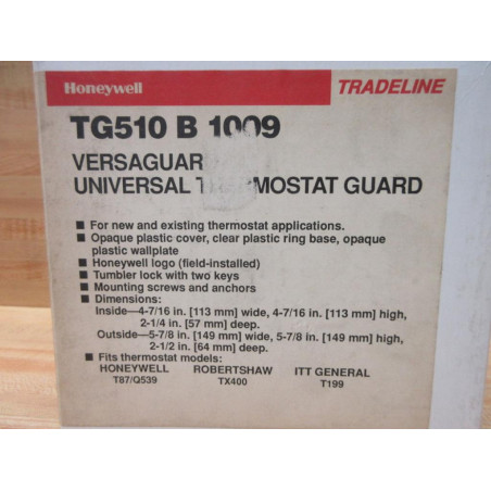 Honeywell TG510B1009 Tradeline Thermostat Guard