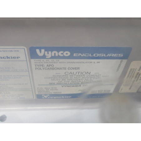 Vynco APO Vynckier Enclosure Enclosure Only - Used