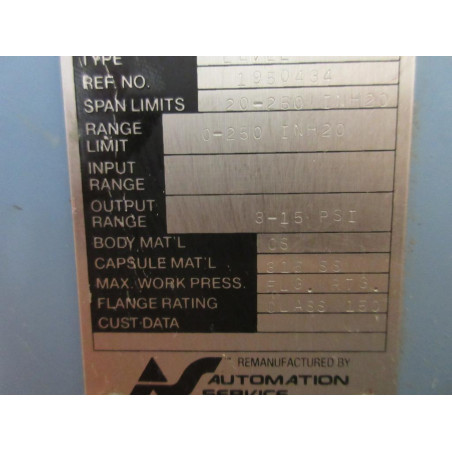 Foxboro 13FA1-MK31A5 Liquid Level Transmitter 13FA1MK31A5 - Used