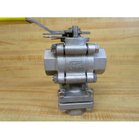 Sharpe Valves CF8M 1" Ball Valve WMount - New No Box
