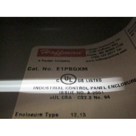 Hoffman E-1PBGXM Pushbutton Enclosure E1PBGXM (Pack of 3) - Used