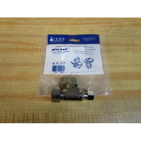 Dahl 111-33-31 Mini-Ball Valve M13403