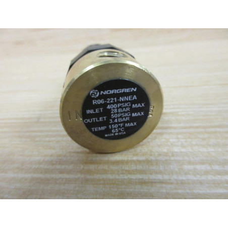 Norgren R06-221-NNEA WaterAir Regulator R06221NNEA