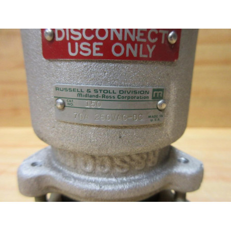 Russell & Stoll 150 Male Plug Receptacle