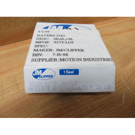 JM Clipper 9273-LUP Parker Oil Seal 0125-9273 H1L5