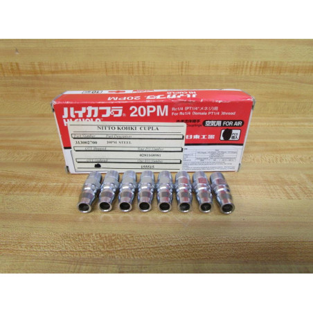Nitto Kohki 313002700 Hi Cupla Coupling 20PM (Pack of 8)
