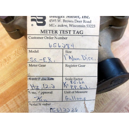 Badger Meter PFT-420M Bronze 1" SC Water Meter PFT420M - New No Box