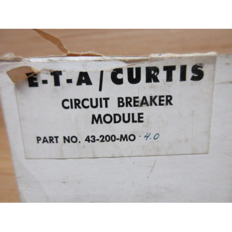 ETA 43-200-MO-4.0 Curtis 4A Circuit Breaker Module
