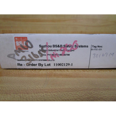 BS&B Safety Systems 11002129-1 1.5" Rupture Disc JRS